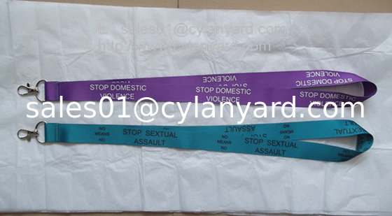 Digital print full color sublimation lanyard with metal swivel clip supplier