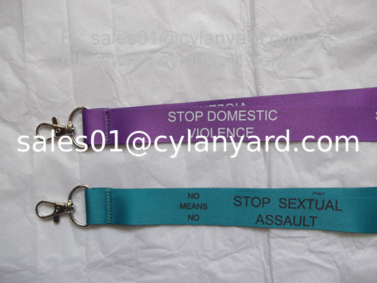 Digital print full color sublimation lanyard with metal swivel clip supplier