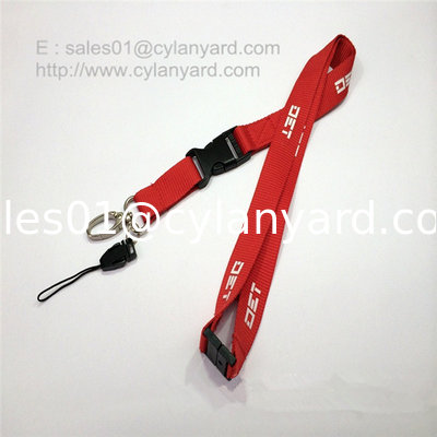 Stripe polyester lanyards, custom 3 color striped woven lanyards supplier