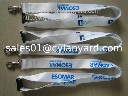 Safety breakaway neck lanyard with sublimated full color print supplier