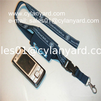 Spandex phone pocket neck lanyards, stretchable mobile phone holder neck ribbon supplier