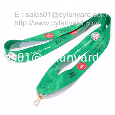V shape sublimation ribbon for medal, V sublimated lanyard to medals supplier
