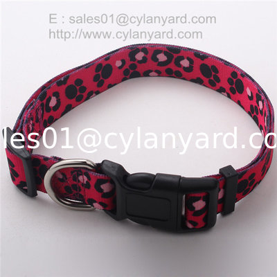 Adjustable dog collar to prevent from too tight, sublimation ribbon pet collars, supplier