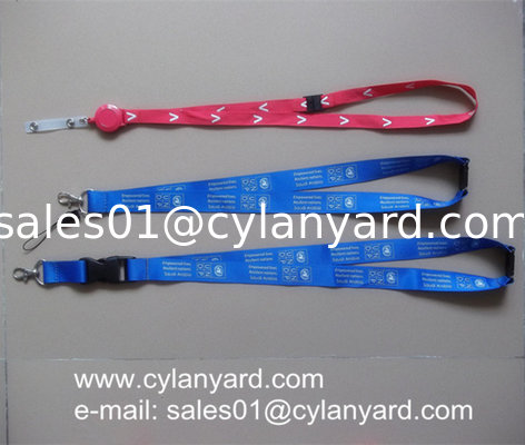Sublimation transfer print lanyard with plastic breakaway buckle supplier