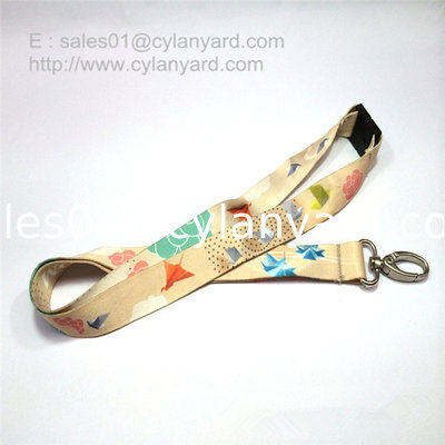 Sublimation transfer print lanyard with plastic breakaway buckle supplier