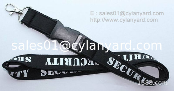 Branded neoprene rubber id lanyard with logo print, China Neoprene ribbon factory, supplier