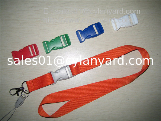 Dyed colour polyester lanyards with metal loop clip, dye colored badge lanyards, supplier