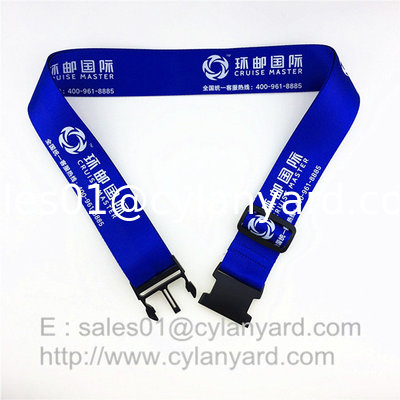 Polyester Luggage Belt straps, Suitcase Belt With Plastic Buckle And Adjustable Clips supplier