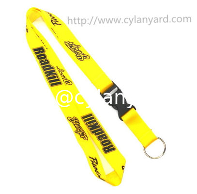 Printed polyester key holder lanyards, polyester neck lanyard with split key ring, supplier