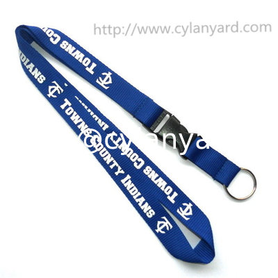 Printed polyester key holder lanyards, polyester neck lanyard with split key ring, supplier