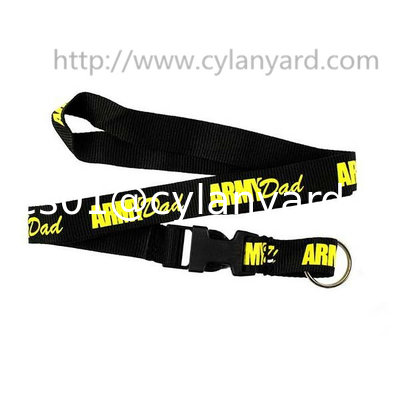 Printed polyester key holder lanyards, polyester neck lanyard with split key ring, supplier