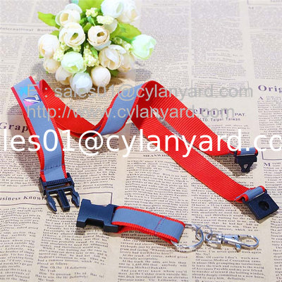 Secure reflective band lanyards with visibility at night, printed reflective lanyards supplier