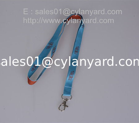 polyester embroidered woven lanyards,economic woven jacquard neck lanyard factory in China supplier