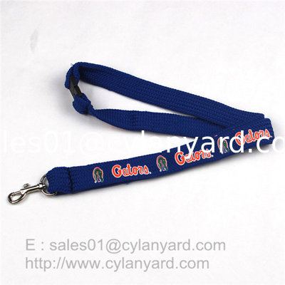 Inexpensive Tube lanyard with Swivel J hook, printed polyester tube lanyards supplier