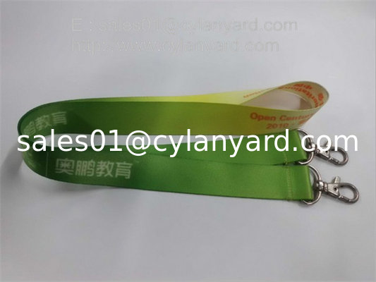 Two Ends Open Lanyards, Open Double-Ended full color lanyard with rivet seal supplier