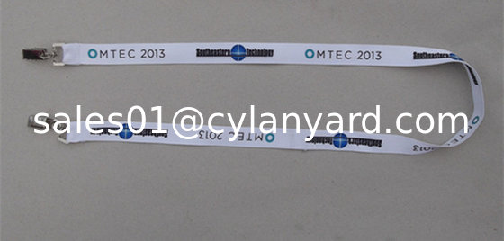 Two Ends Open Lanyards, Open Double-Ended full color lanyard with rivet seal supplier