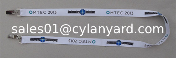 Open Two Ends Swivel Clip Lanyards, Two Ended Metal Hook Sublimated Lanyards supplier