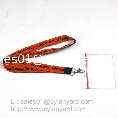 Custom made woven lanyards, low cost woven neck ribbons factory from China supplier
