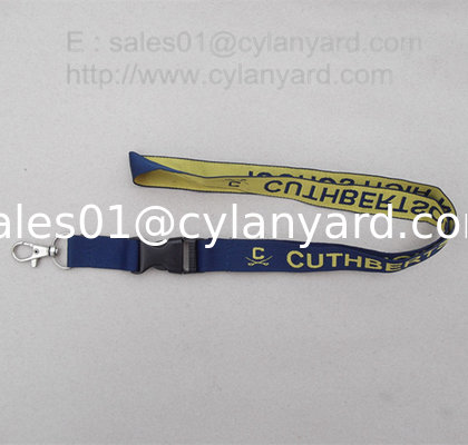 Custom made woven lanyards, low cost woven neck ribbons factory from China supplier