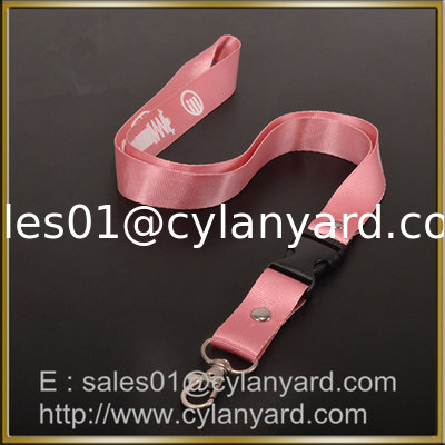 Nylon Ribbon Lanyard factory China, custom printed nylon neck ribbon with rivet supplier