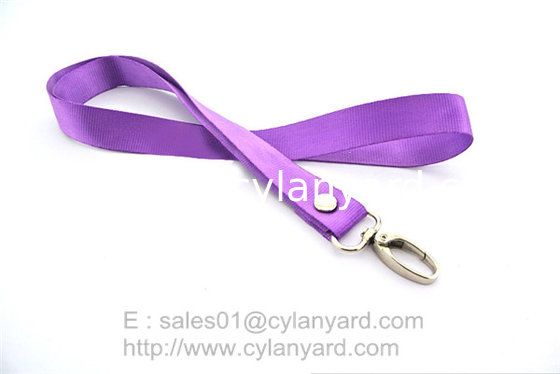 Nylon badge holder lanyards factory China, wholesale print nylon id badge ribbons supplier