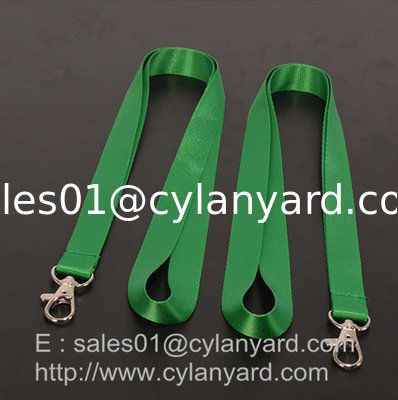 Nylon badge holder lanyards factory China, wholesale print nylon id badge ribbons supplier