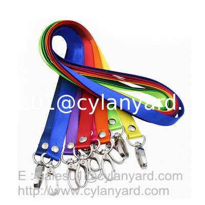 Personalized nylon lanyard with your logo print, small wholesale lot nylon neck straps supplier
