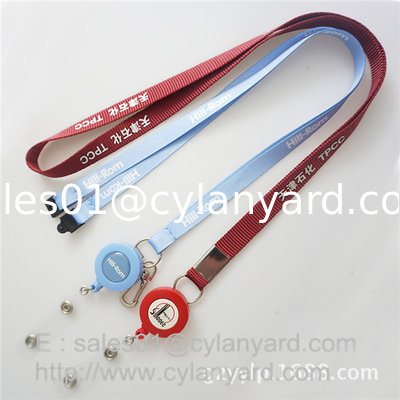 Personalized nylon lanyard with your logo print, small wholesale lot nylon neck straps supplier