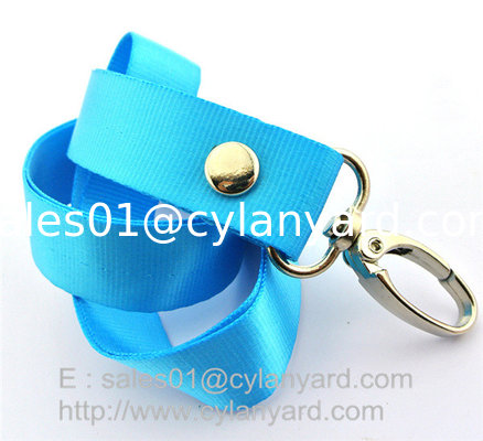 Personalized nylon lanyard with your logo print, small wholesale lot nylon neck straps supplier