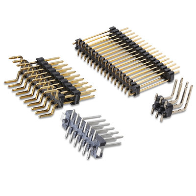Dongguan pin header manufacturer wholesale 1.27mm pitch straight,right angle or smt type pin header