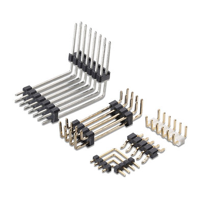 Electronic connector supplier wholesale 2.54mm pitch bended pin headers