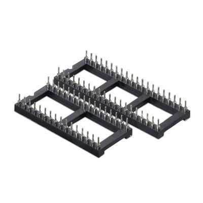 Connectors supplier sell good quality 2.54mm pitch DIP  type female ic socket connector