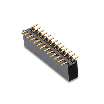 Female headers supplier wholesale 1.27mm Dual row SMT Female Header with posts