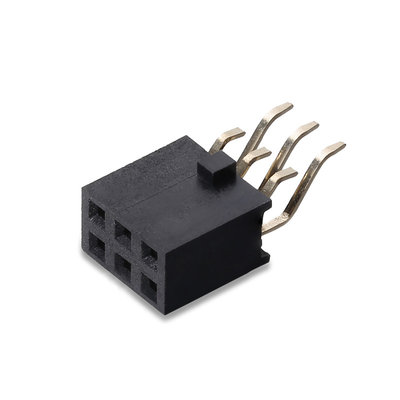 2.54mm pitch right angle SMT Type Female Header with Y-Type Terminal