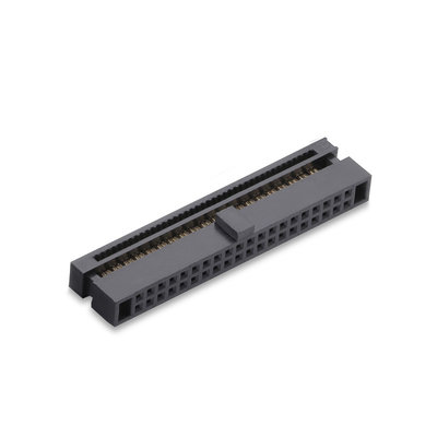 Two-piece suit 1.27mm pitch 20 to 80 pin IDC connectors for flat cable LED modules black IDC connectors manufactrure