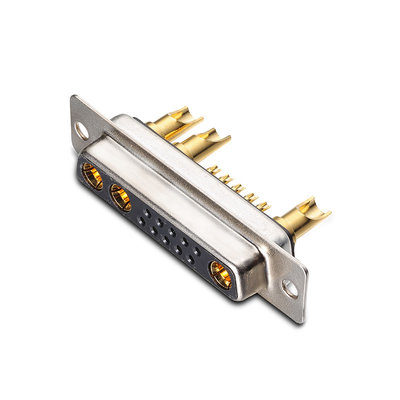 High current 13W3 female D-sub connector,solder type