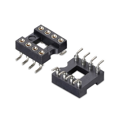 Connectors supplier sell good quality 2.54mm pitch DIP  type female ic socket connector