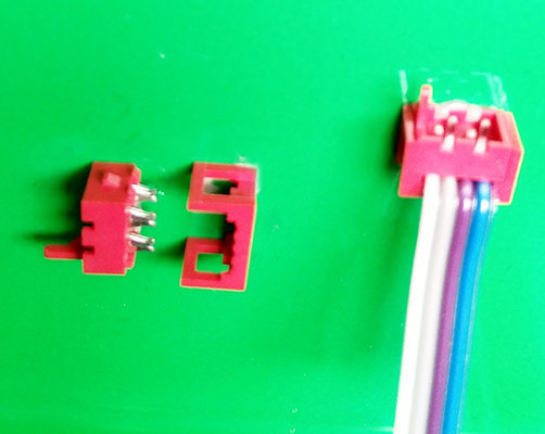 Goood quality connectors1.27mm pitch 2 pieces set  red color FC connector