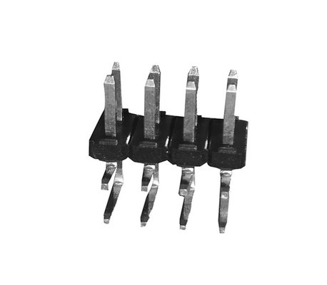 Wholesale 4.2mm pitch dual row dip type right angle pin headers