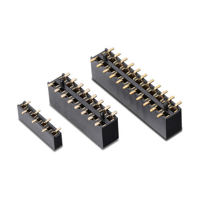 2.54mm SMT Type Female Header with Bump,Y-Type Terminal, 8.5mm Plastic Height female header connector