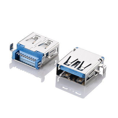 Free sample usb3.0 socket Female USB3.0 connector AF SMT setoff type