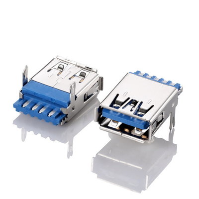 Free sample usb3.0 socket Female USB3.0 connector AF SMT setoff type