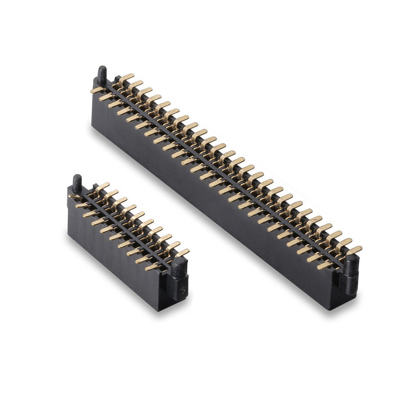 Female headers supplier wholesale 1.27mm Dual row SMT Female Header with posts