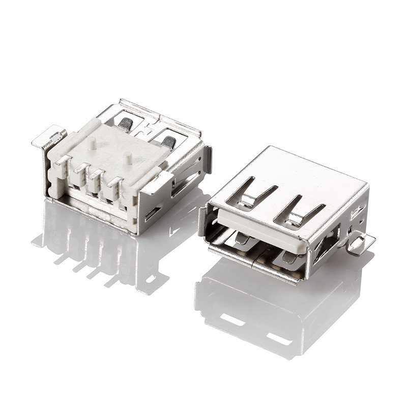I/O connector USB 2.0 wholesale USB A female SMT type with peg