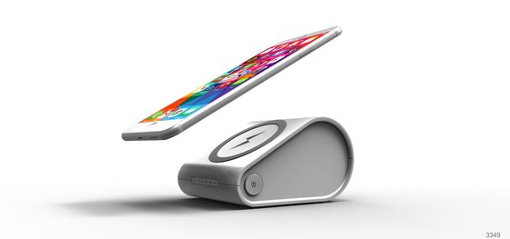 CYSPO Qi Certificated Wireless Charging Stand with 10400 mAh Power Bank