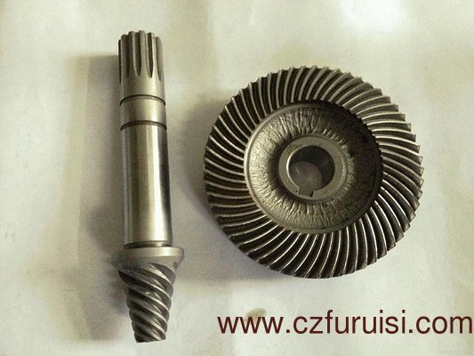 alloy steel straight bevel gear with CNC milling service