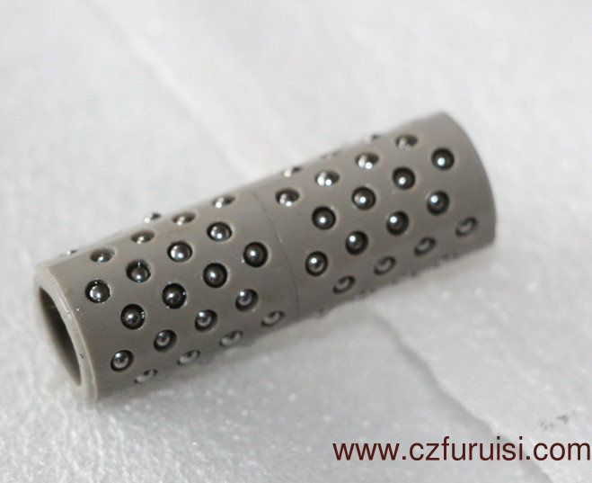 Ball Cages made of Aluminum with Safety Ring,Precision Guide Bushing Ball Cages