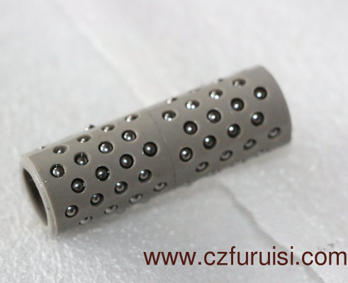 Ball Cages made of Aluminum with Safety Ring,Precision Guide Bushing Ball Cages