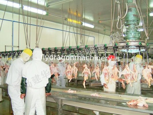 Poultry slaughtering line equipment boning equipment and segmentation