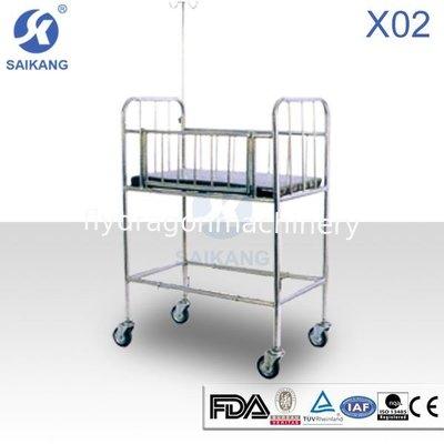 Hospital Furniture:Children Bed&Baby Crib, X01 Stainless Steel Children Bed